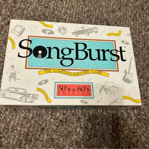 Toys | Vintage 199 Songburst 50s 60s Edition Board Gamecomplete | Poshmark